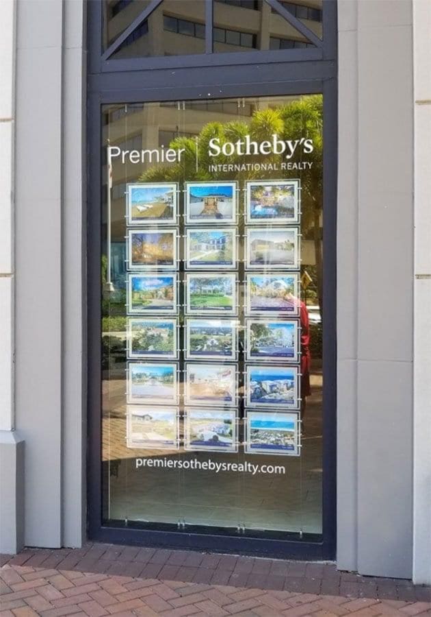 Rimless LED Backlit Displays for Window | Suspended LED Display