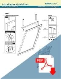 How to Install Newbury Swivel-Mount Aluminum Frames - Nova Display