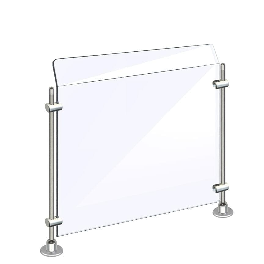 Acrylic Sneeze Guards — Suspended, Countertop Mounted, Freestanding