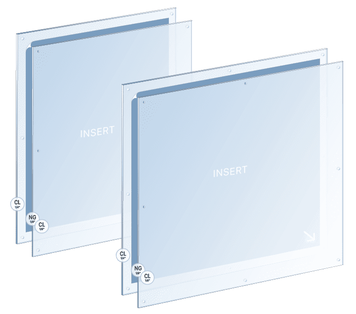 Oversized Acrylic Poster Frames | Nova Display Systems