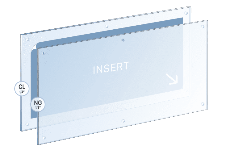 Oversized Acrylic Poster Frames | Nova Display Systems