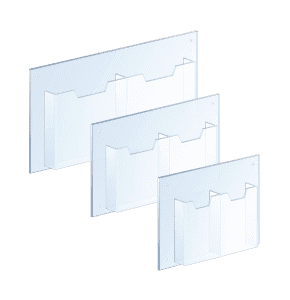 Wall Mounted Acrylic Literature Displays | Brochure Display Kits
