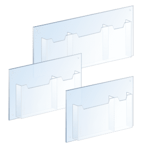 Wall Mounted Acrylic Literature Displays | Brochure Display Kits